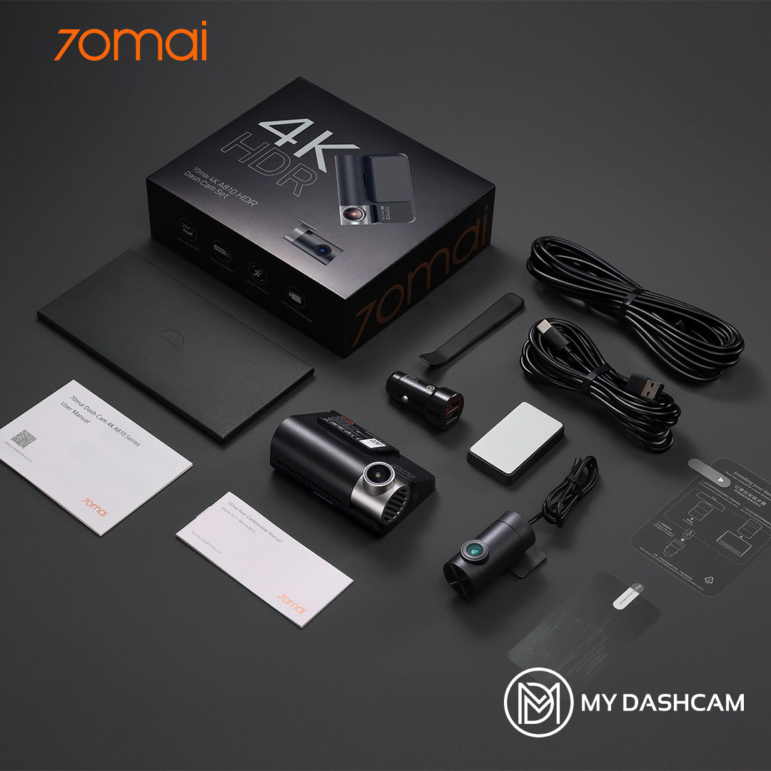 70mai A810 Dash Cam 4K HDR Sony STARVIS 2 IMX678 [Dual-Channel] – MY Dashcam